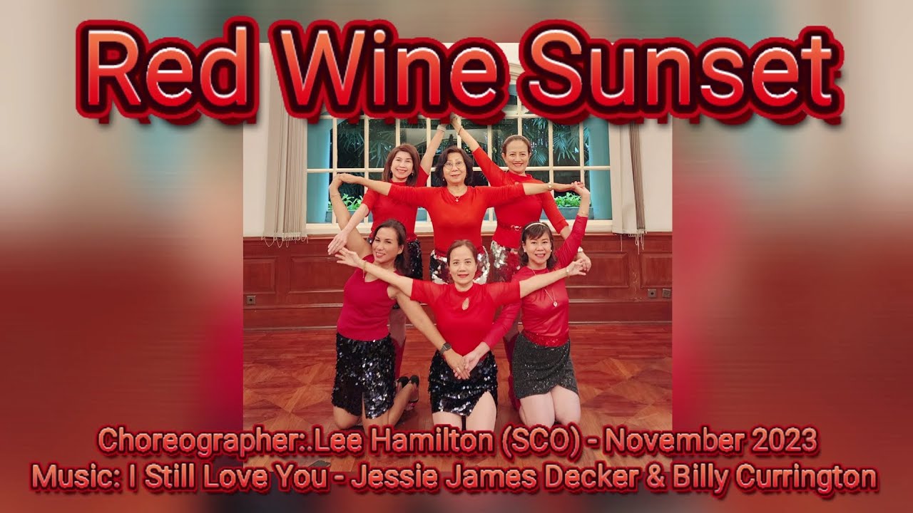 RED WINE SUNSET - line dance - YouTube