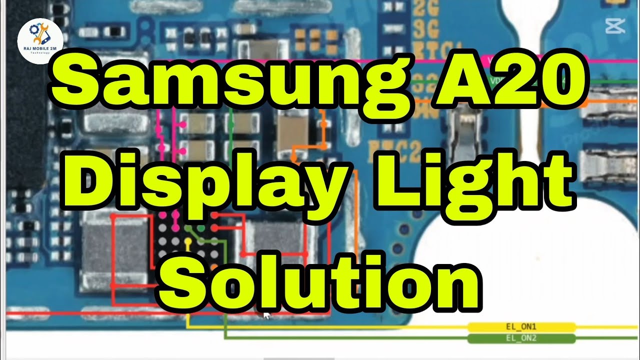 Samsung A20 Display light solution || Sam- A20 Display light jumper ...