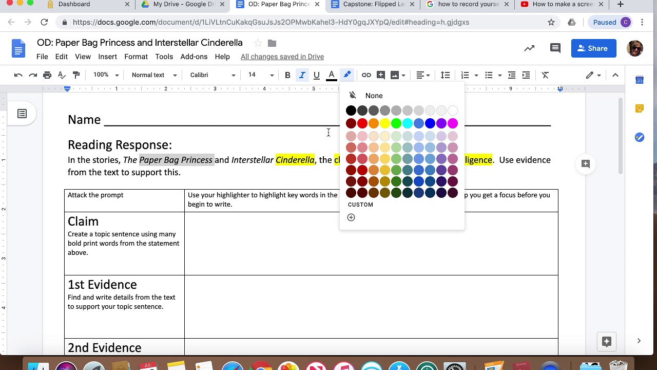On Demand Writing Example - YouTube