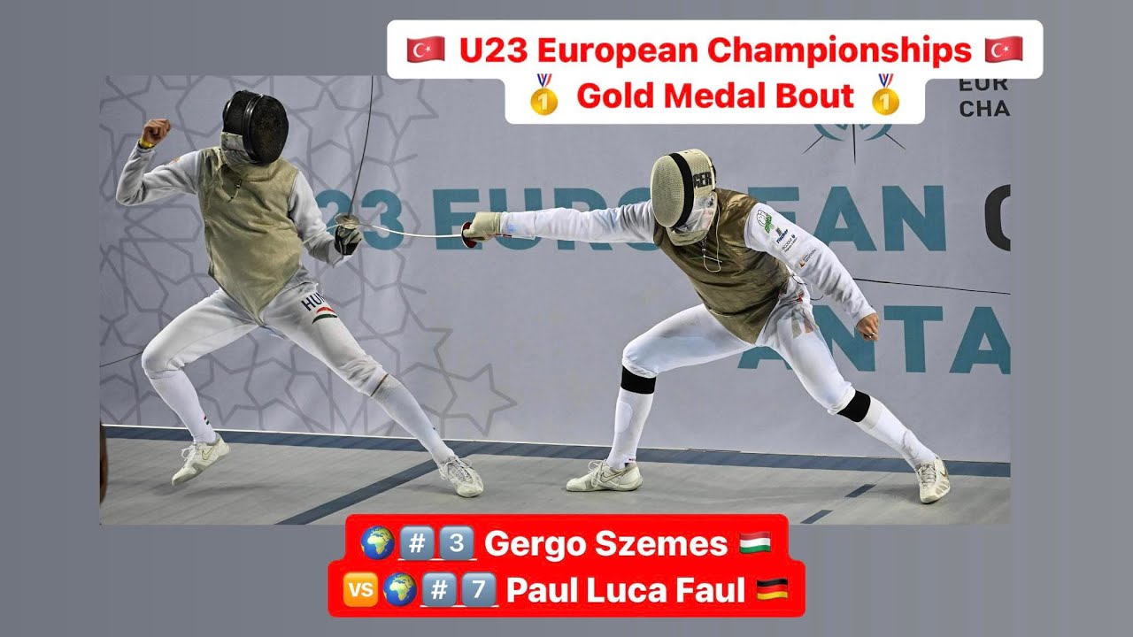 European Championships 2024 U23MF - GOLD - Gergo Szemes HUN v Paul Luca ...