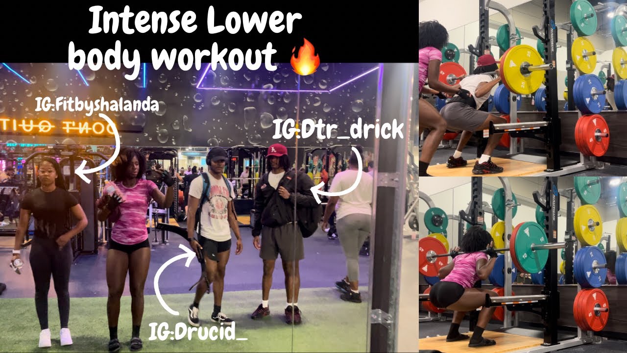 Intense Lower body Workout | Collab with the Twins Pt2👏🏾🔥 - YouTube