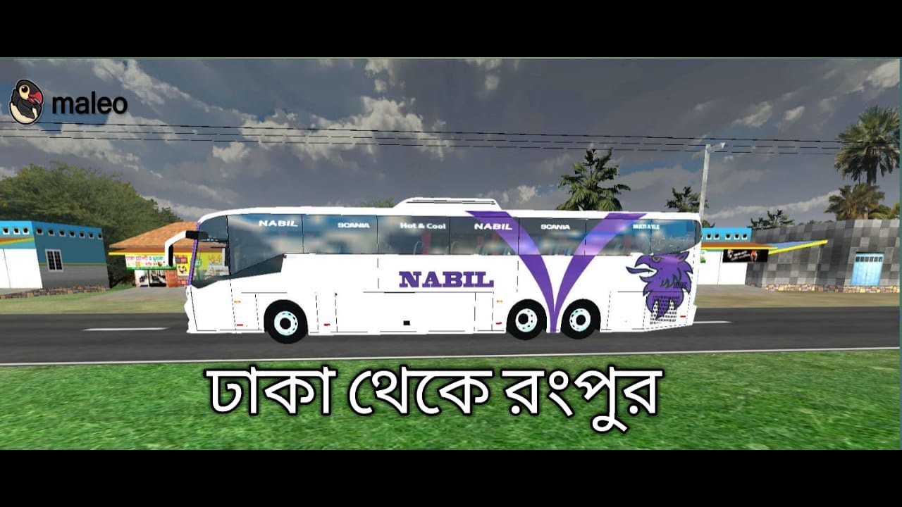 Dhaka to Rangpur with Nabil Scania multiaxle bus | Bussid Gameplay ...