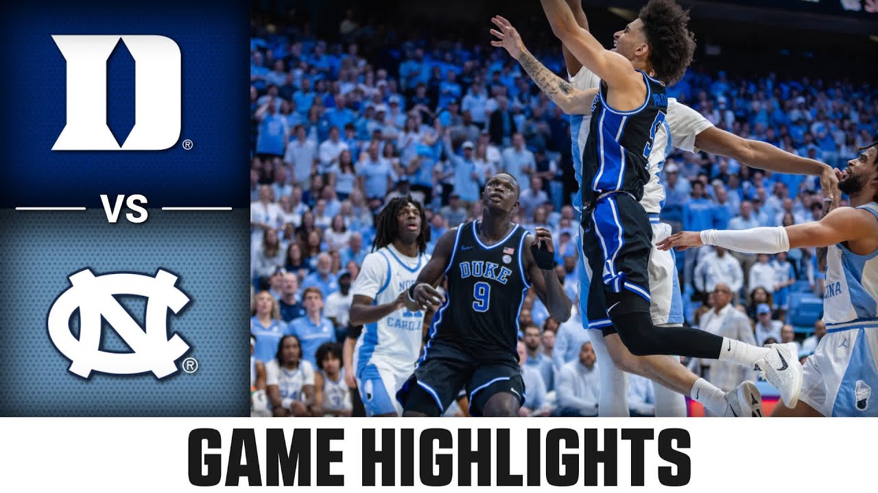 Duke vs. North Carolina Game Highlights | 2024-25 ACC Men's Basketball ...