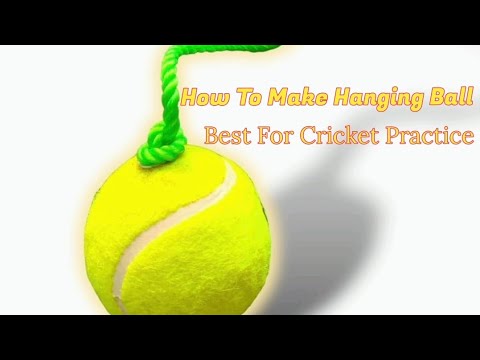 How To Make Hanging Ball At Home|| Best For Cricket Practice|| Hanging ...