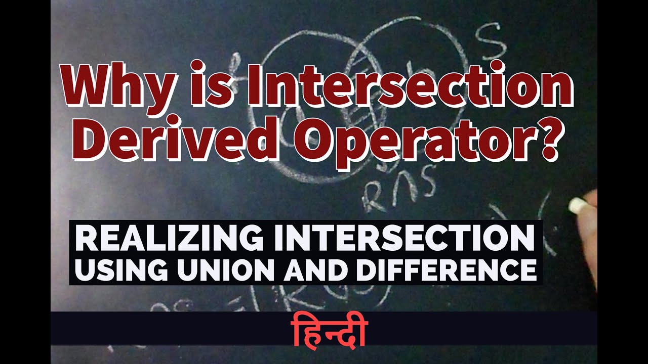 Why is Intersection a Derived Operator? - YouTube
