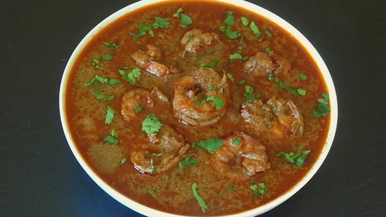 எளிய செய்முறையில் மண மணக்கும் இறால் குழம்பு | Prawn Curry |Shrimp Curry ...