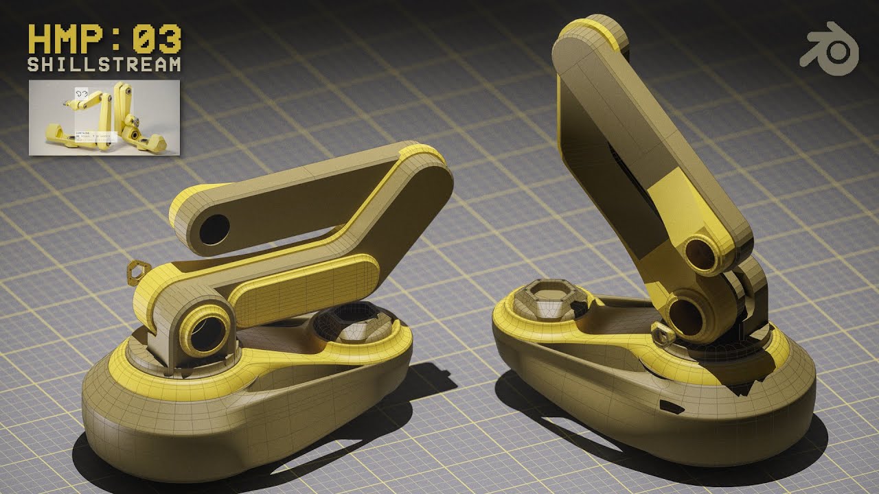 SHILLSTREAM: Reworking MDL-007 | Blender 3.6 | HMP03 | Part 03 - YouTube