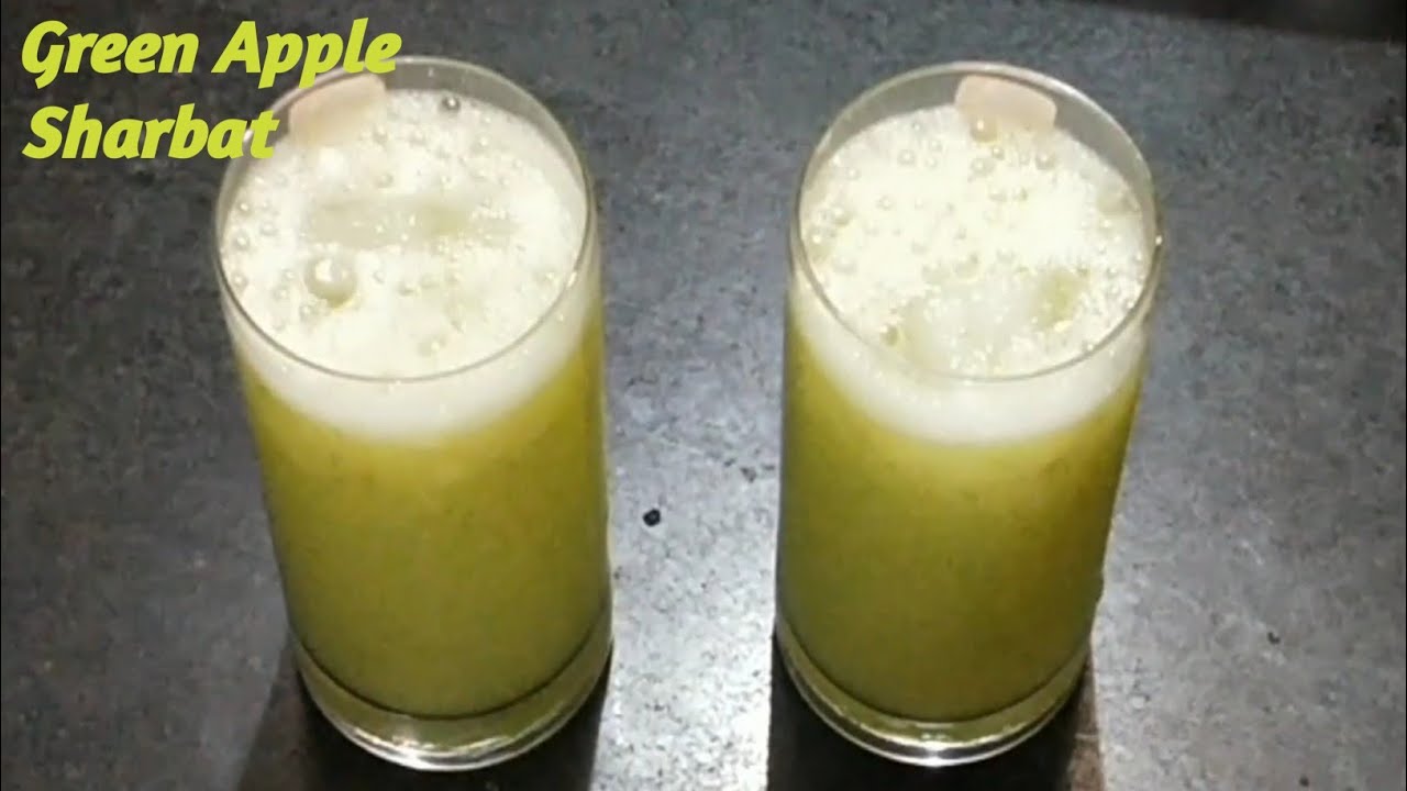Green Apple Sharbat || How to make Sharbat with Green Apple - YouTube