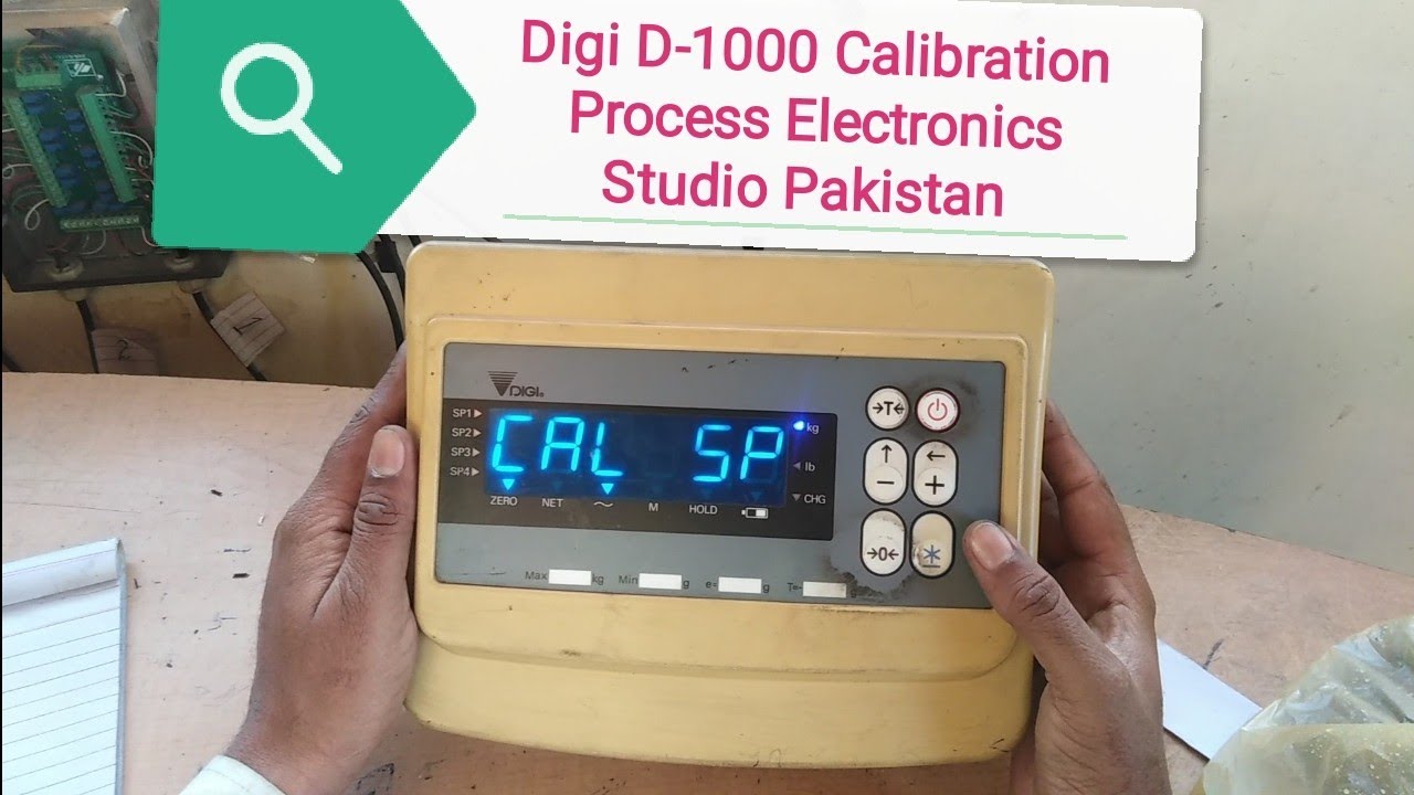 Digi Weighing Indicator Model D-1000 Calibration Process Electronics ...