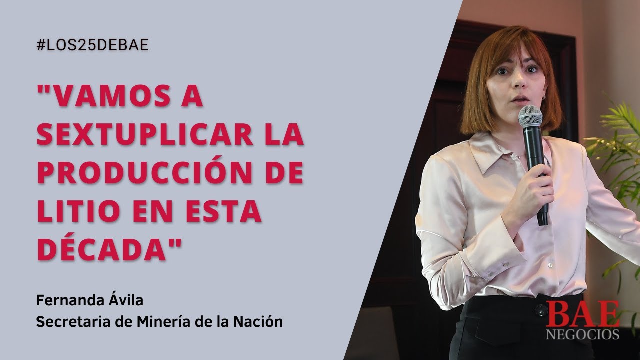 "Argentina sextuplicará la producción de litio", María Fernanda Ávila ...