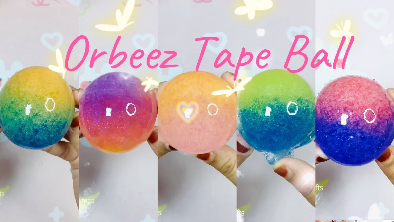 DIY Orbeez Tape Ball Squishy with Nano Tape - YouTube