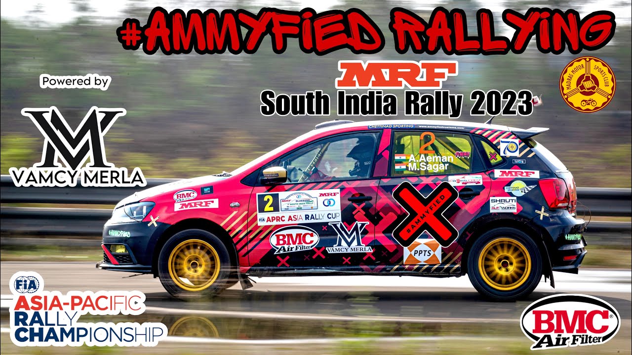 AMMYFIED RALLYING In APRC chennai round 2023 | inrc | mrf | bmc | polo ...