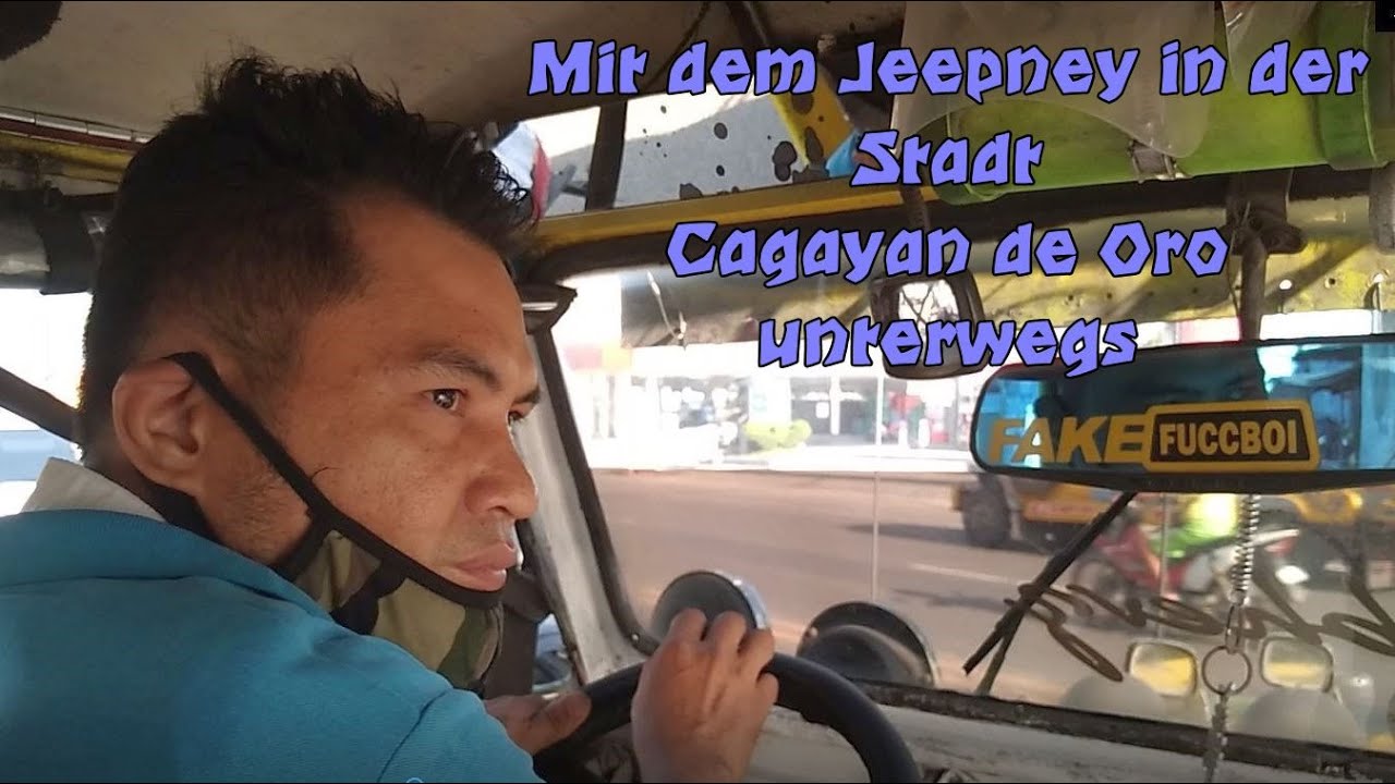 Mit dem Jeepney in der Stadt Cagayan de Oro unterwegs - YouTube