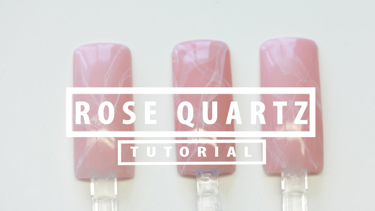 rose quartz - Nail art tutorial by Florence Beauty and Nails - YouTube
