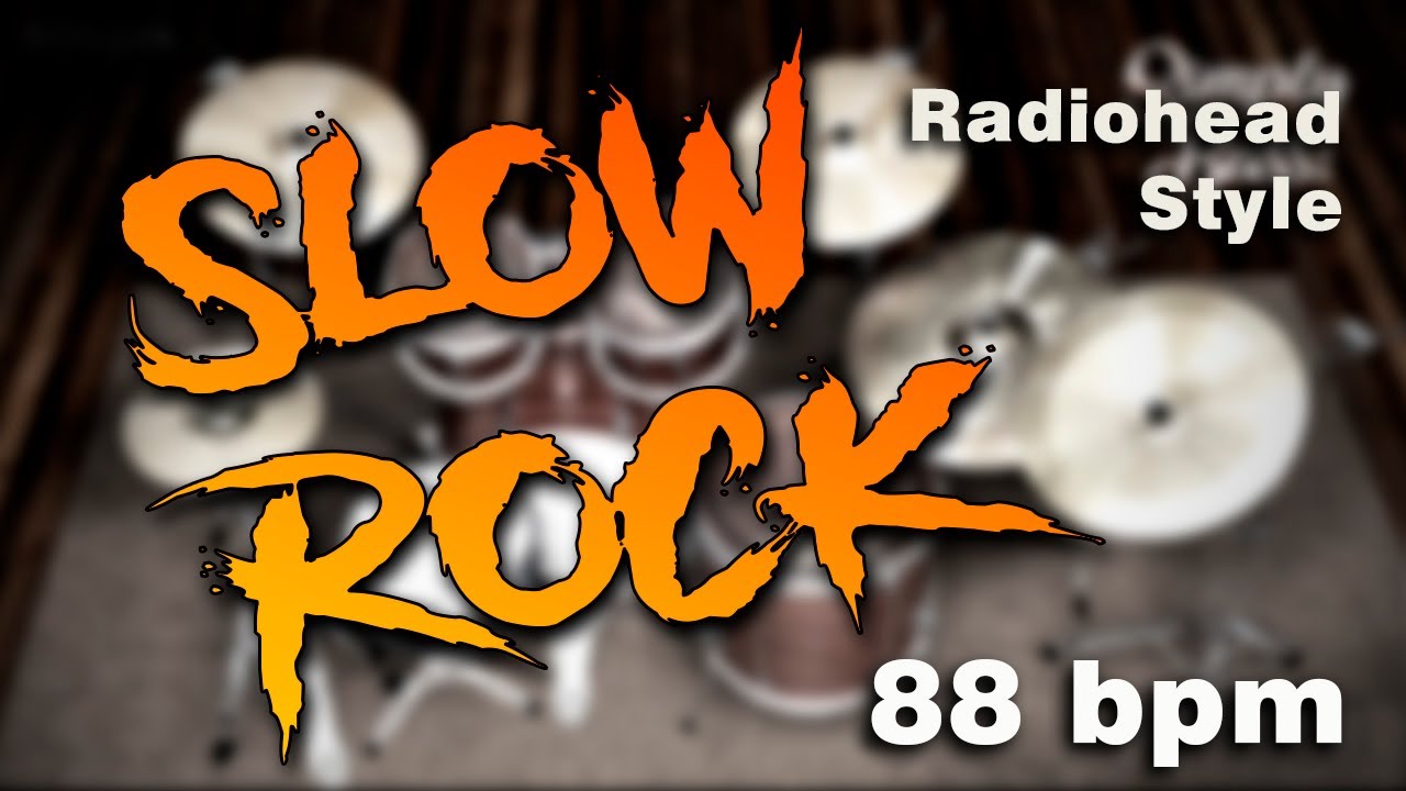 Slow Rock 88 bpm Radiohead Style Drum Loop drums only Simply Bass - YouTube
