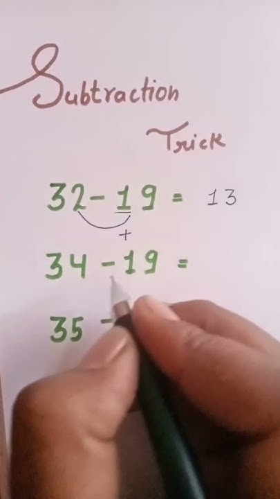 Subtraction Trick Subtraction Shorts Viral Youtube