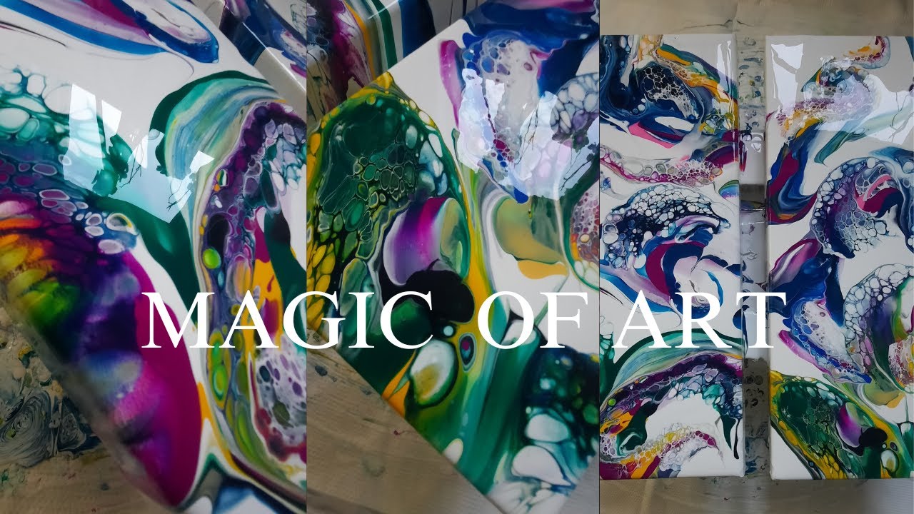 The Magic of ART - Painting "Inseparable" I Acrylic Fluid Art # ...