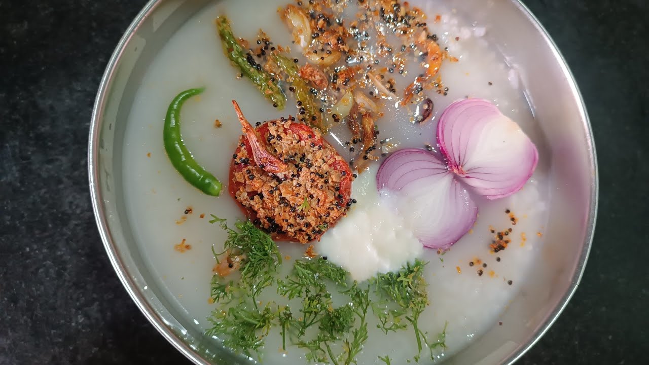 Pakhala। Odisha Famous Pakhala।Dahi Pakhala Chunka। Pakhala Tadka ...