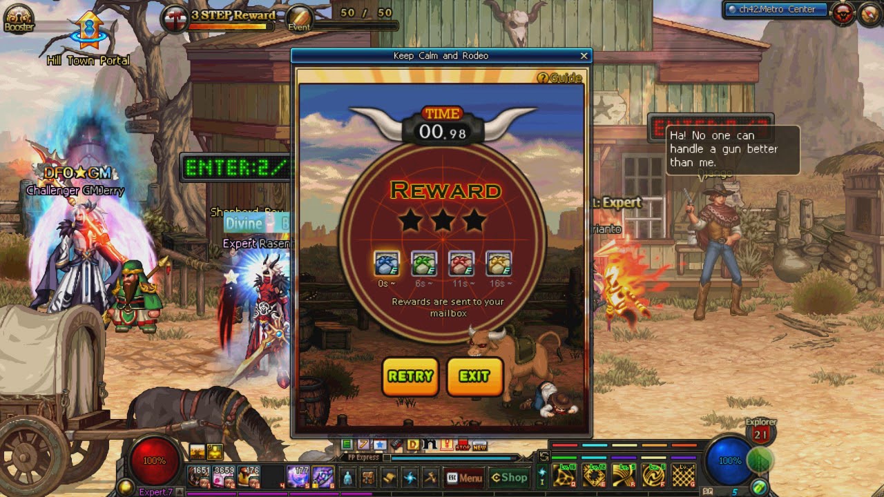 DFO Wild West Event Mini-games - YouTube