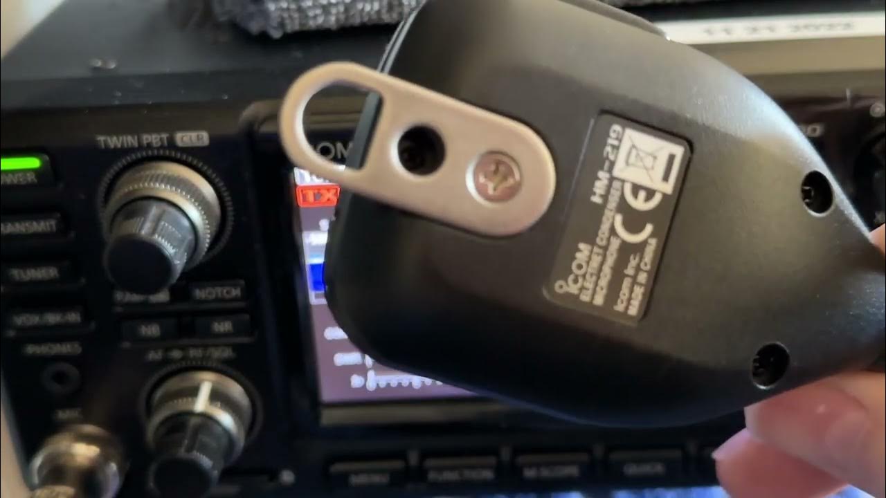 Icom 7300 audio settings - YouTube