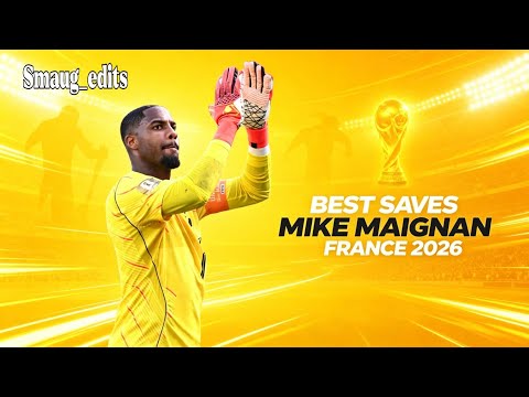 Mike Maignan France saves 2026 #maignan #goalkeeper 