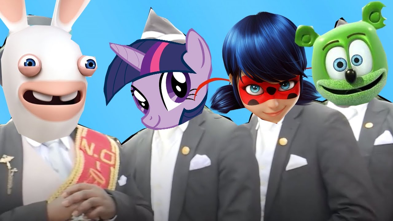 My Little Pony & Ladybug & Rabbids Invasion & Gummy Bear - Coffin Dance ...