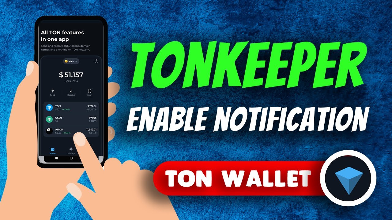 How To Enable Notification On Tonkeeper Wallet - YouTube