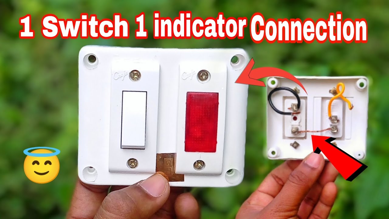 1 switch 1 indicator connection | Extension board wiring - YouTube