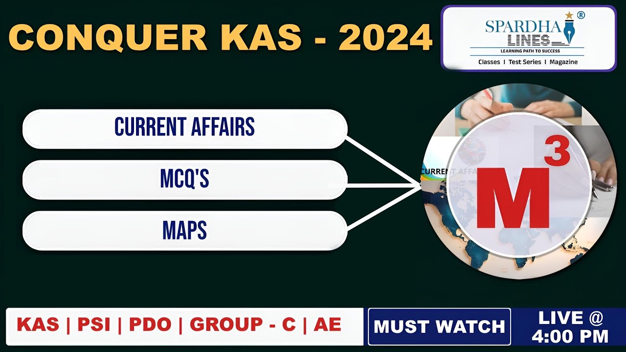Conquer KAS 2024 With M3 MCQs, Maps - YouTube