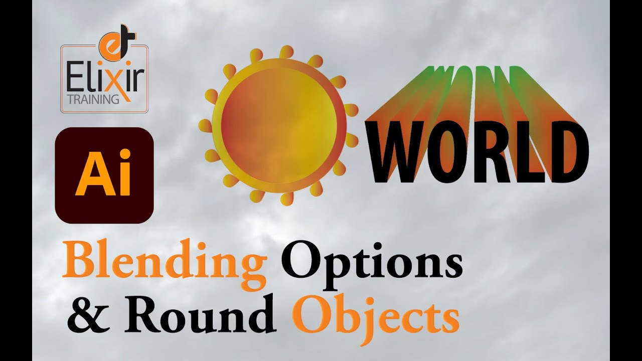How we make Blending & Object in Round in Adobe Illustrator - YouTube