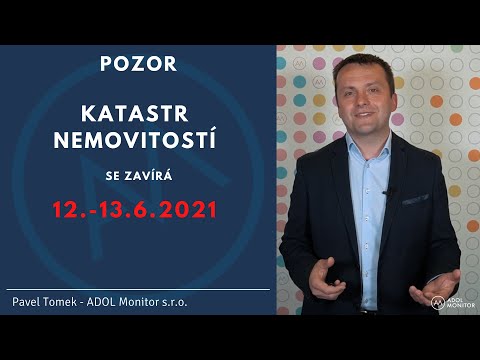 Katastr se zavírá 13.6.21 - rychlý, aktualizovaný návod na dálkový přístup