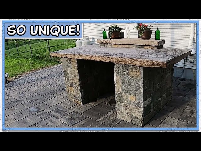 Stone Facade Outdoor Bar