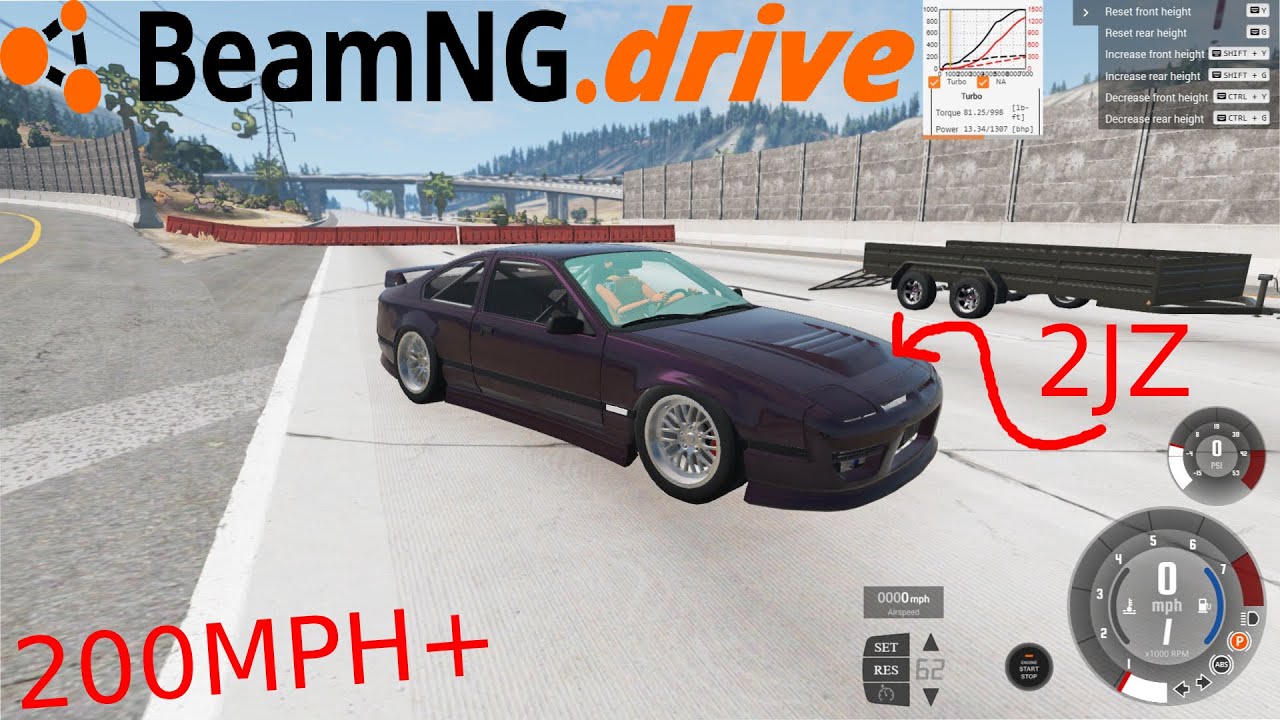 2jz swapped 200bx BeamNG.drive - YouTube