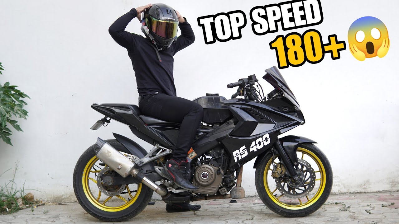 PULSAR RS400 Top Speed Test😱 - YouTube