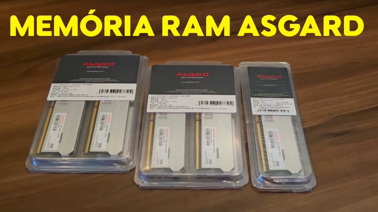 Memória RAM Asgard T3 FREYR DDR4 3600Mhz do AliExpress - YouTube