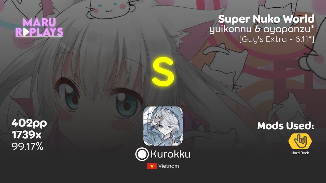 [6.11⭐️] osu! | Kurokku | yuikonnu & ayaponzu* - Super Nuko World [Guy ...