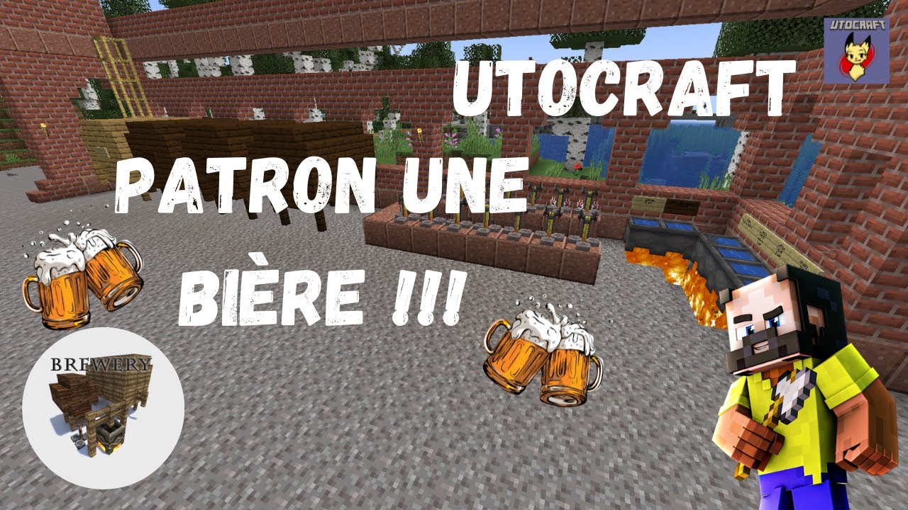 Une brasserie dans Utocraft avec le plugin Brewery #Minecraft #Brewery - YouTube
