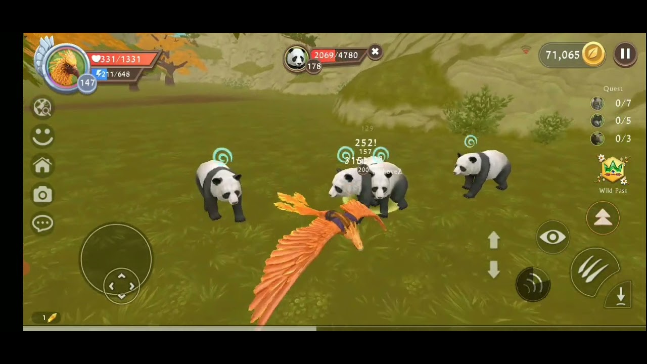 Wildcraft playing with Eagle in China map killing dragon boss and ...