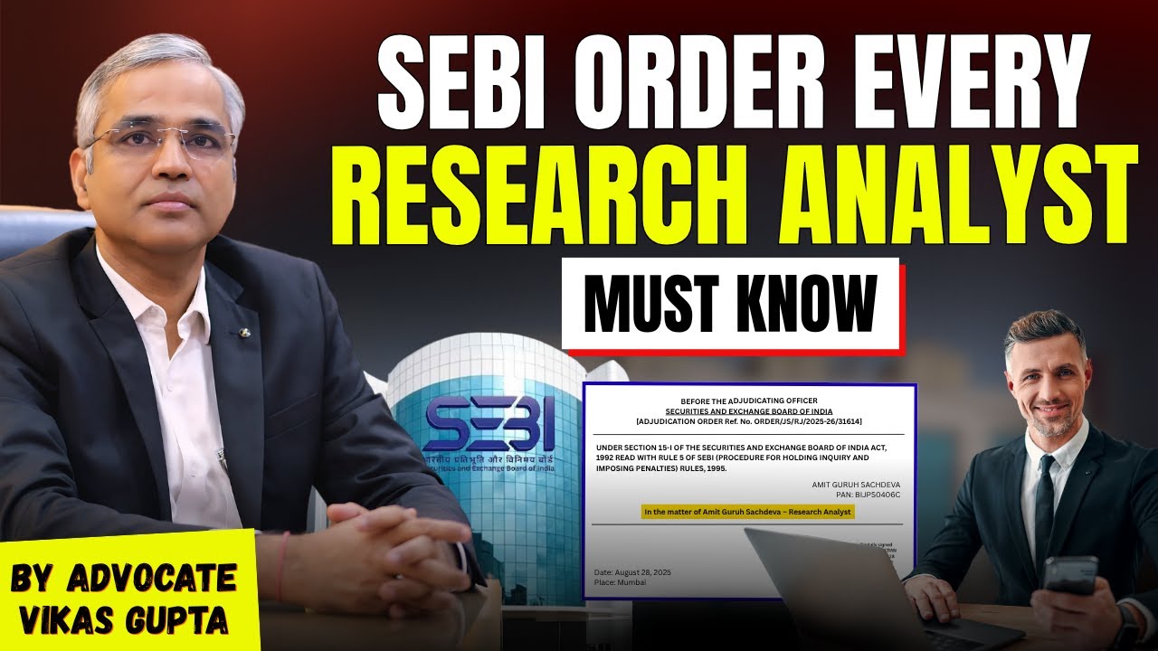 SEBI Research Analyst Case Explained | SEBI Order 2025 ...