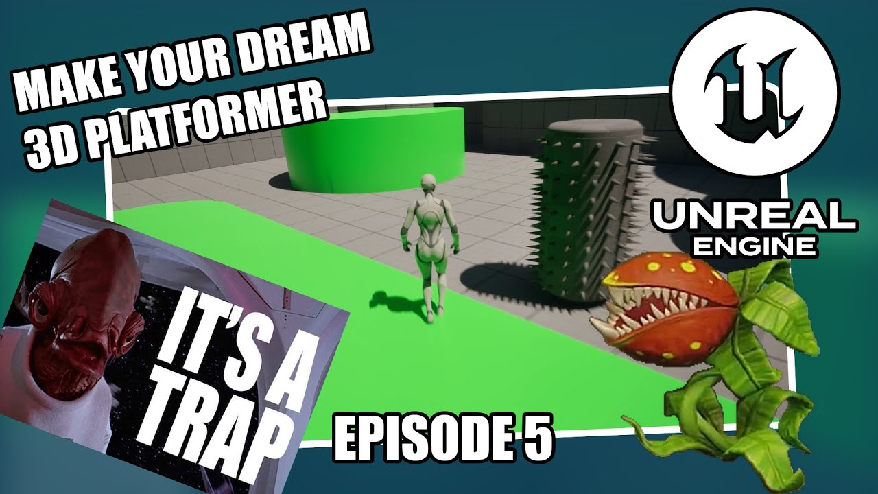3D Platformer Tutorial UE5 - Episode 5 - TRAPS!!! - YouTube