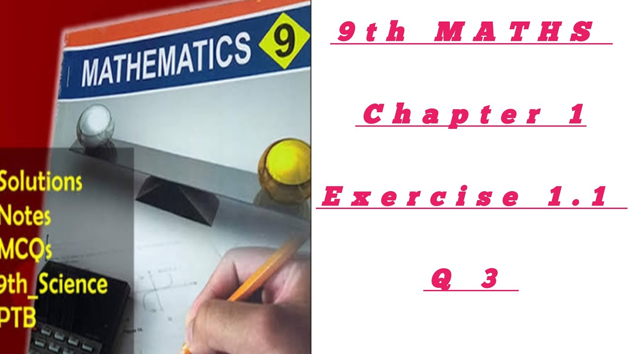 Class 9 math exercise 1.1 Q 3 - YouTube