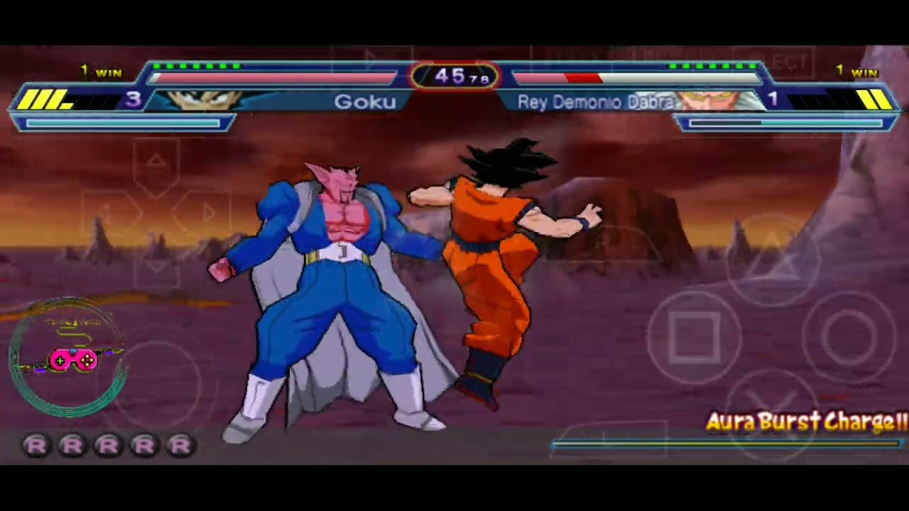 DRAGON🐲BALL PSP SHINBUDOKAI (2) Goku VS Rey Demonio Dabra Rebancha # ...