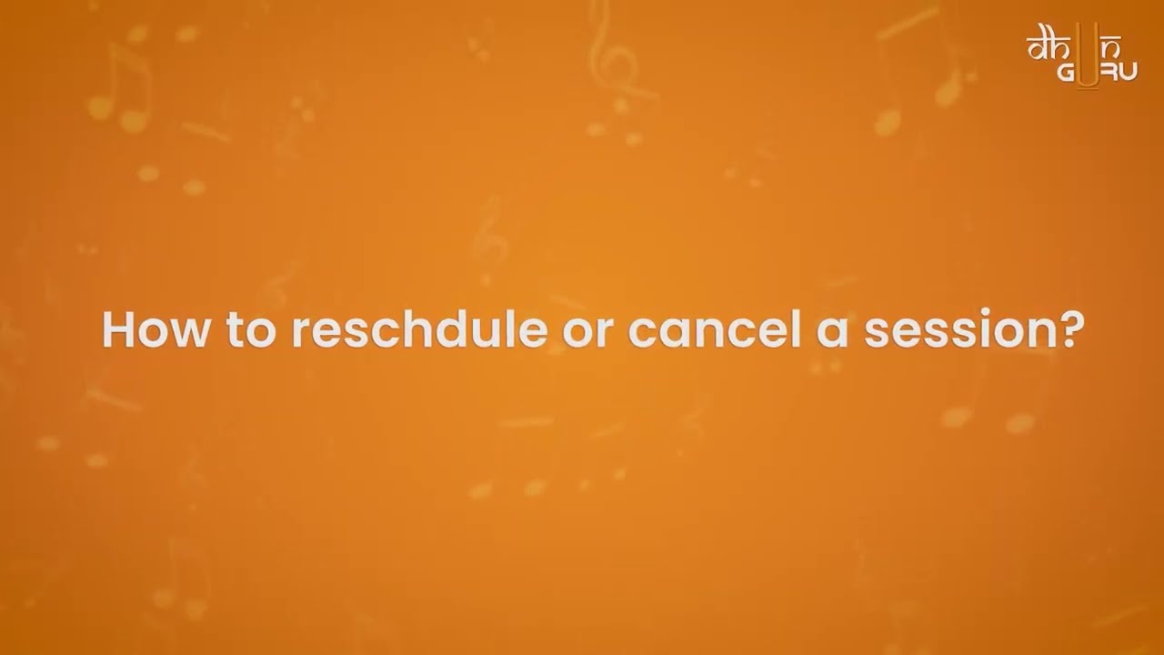 HOW TO CANCEL OR RESCHEDULE A SESSION - YouTube
