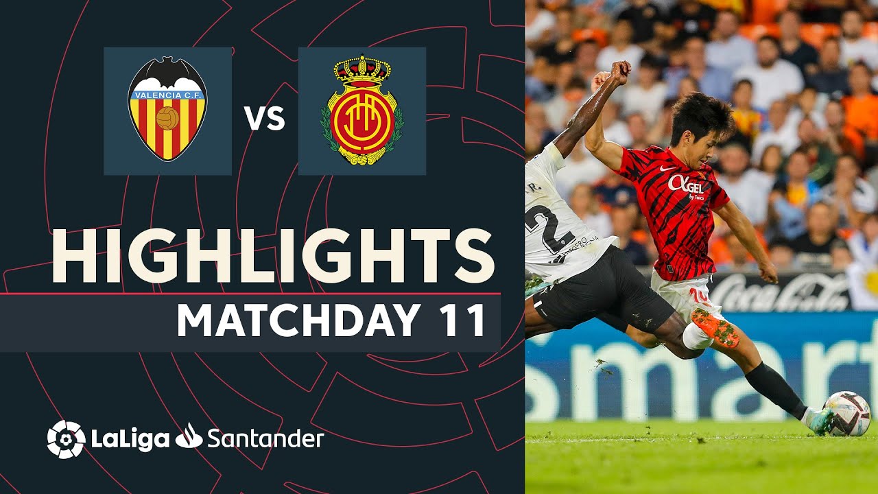 Resumen de Valencia CF vs RCD Mallorca (1-2) - YouTube