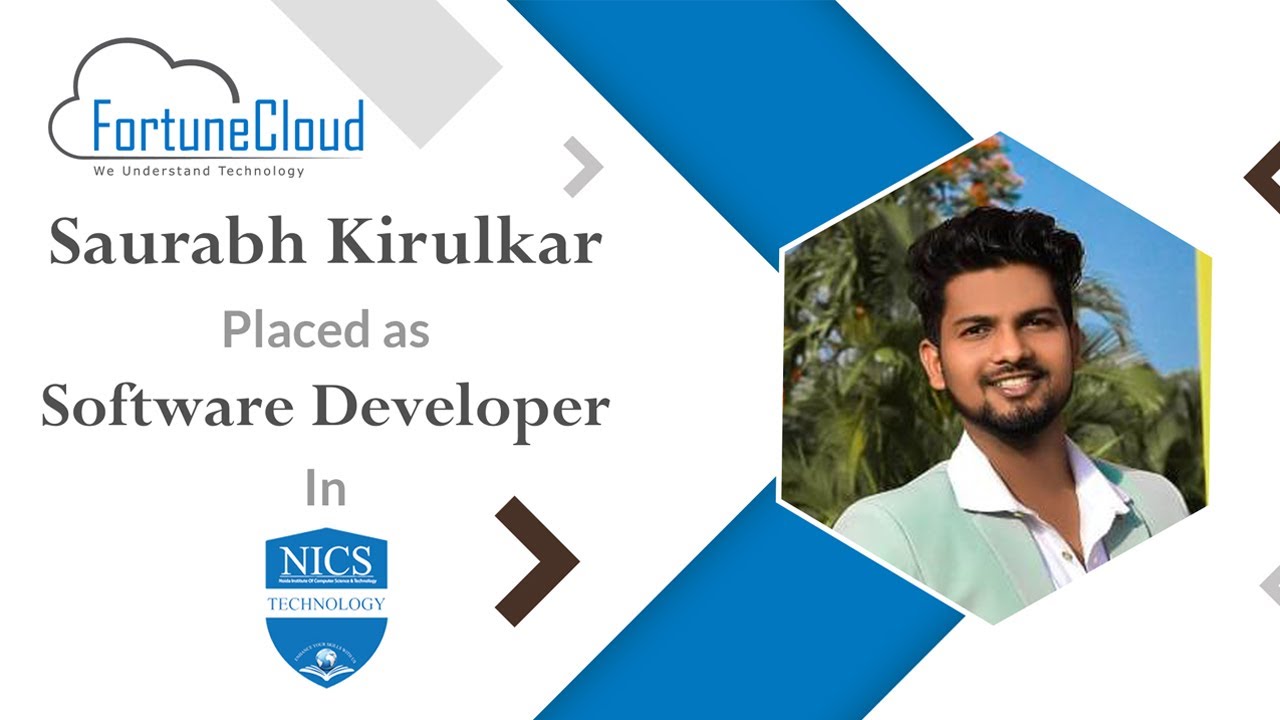 😊Our Student Got JOB | #FortuneCloud #gotplaced #successstory - YouTube