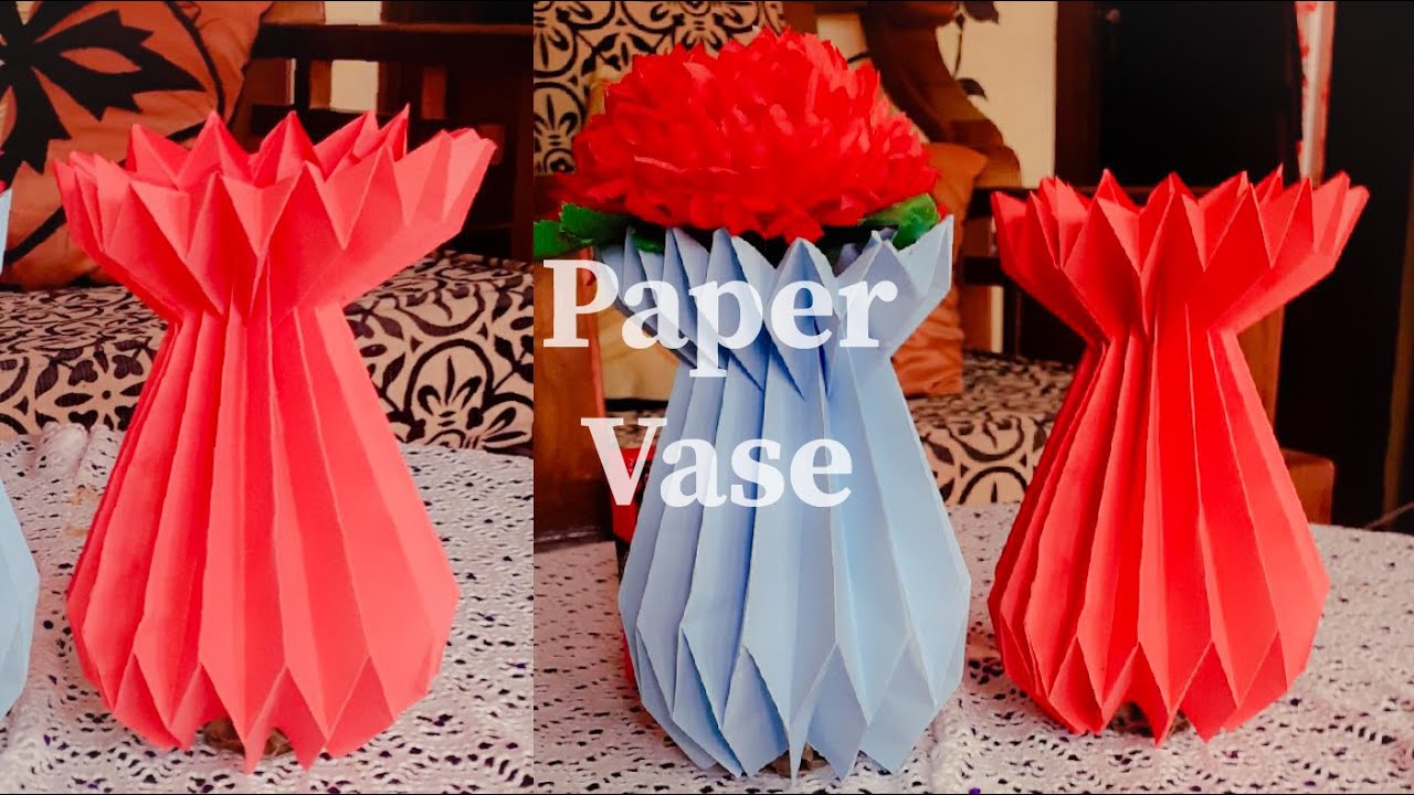Simple Paper Vase Beautiful Paper Vase Making Idea YouTube simple-paper-vase-beautiful-paper-vase-making-idea-youtube