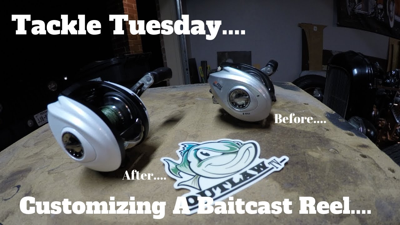 Tackle Tuesday..... Custom painting bait cast reels - YouTube