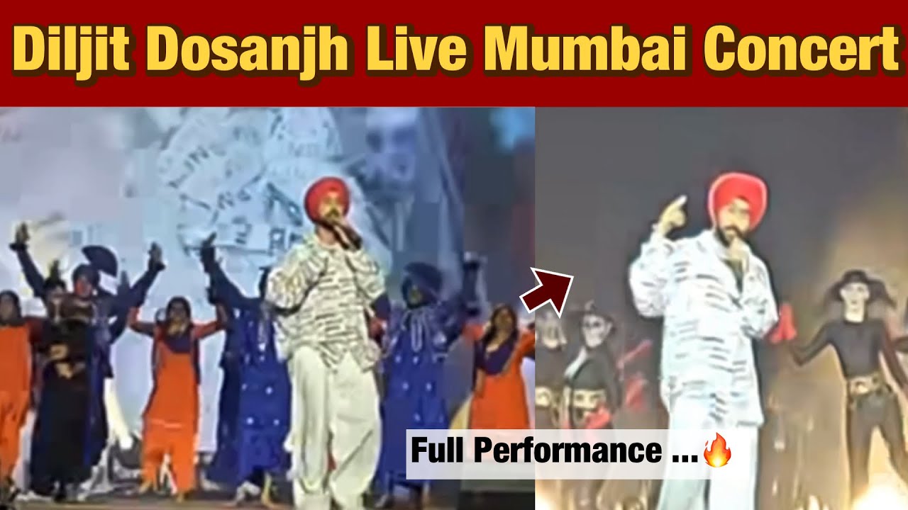 Diljit Dosanjh Live Mumbai Concert | Diljit Dosanjh Live Show Mumbai ...