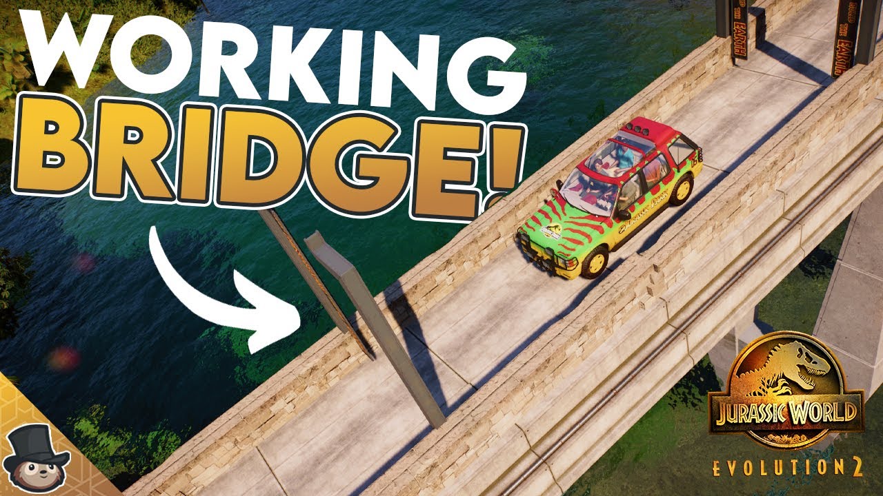 NEW TECHNIQUE | Build WORKING BRIDGES In Jurassic World Evolution 2 ...