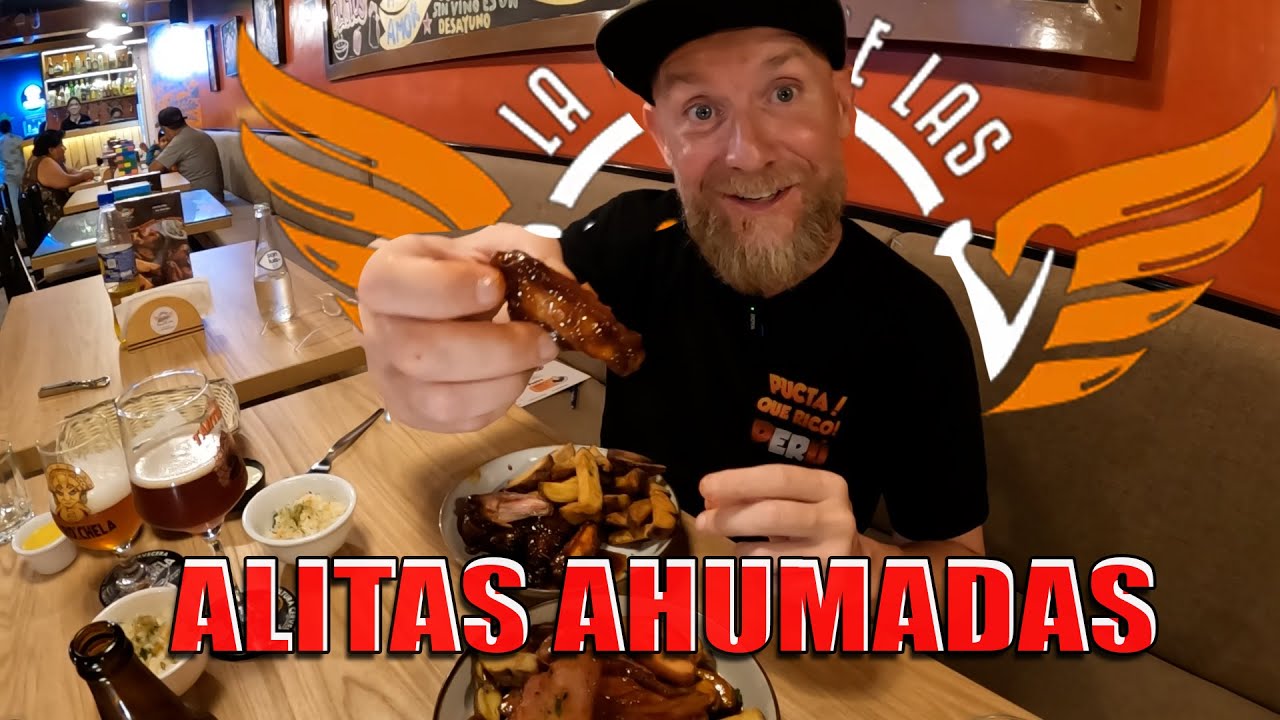 GRINGO en Peru comiendo ALITAS AHUMADAS, Papas Nativas Huayro Moro de ...